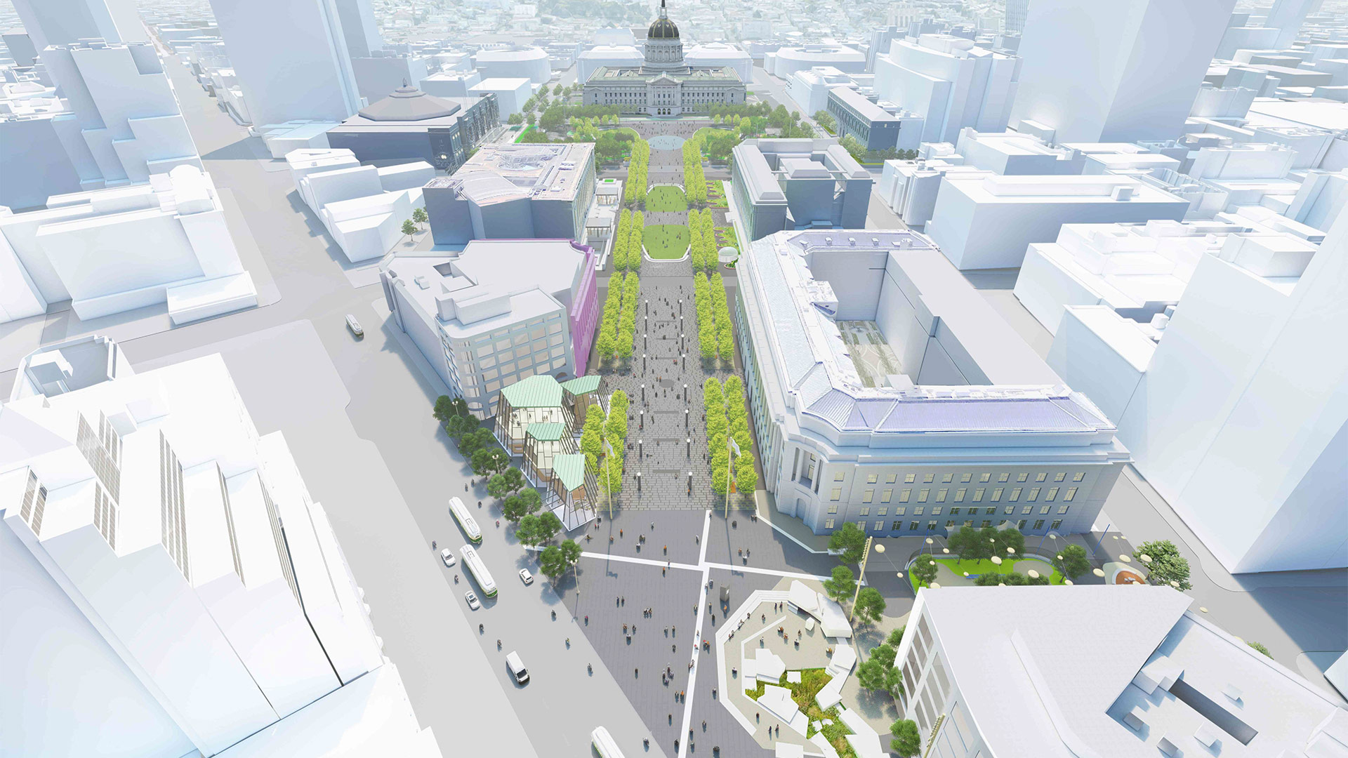 Public Space Design Concept Civic Center SF